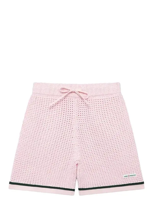 Casablanca Cotton Mouliné Polo Shorts - Multicolor