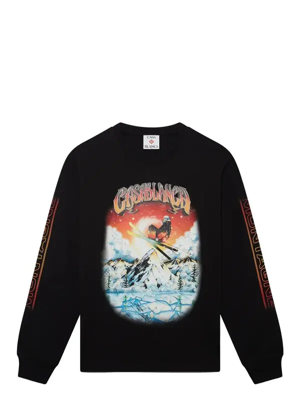 Casablanca Ski Long Sleeve T-shirt - Red