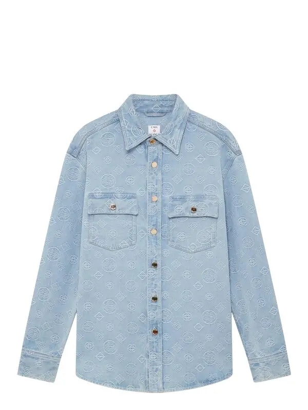 Casablanca Denim Monogram Shirt - Multicolor