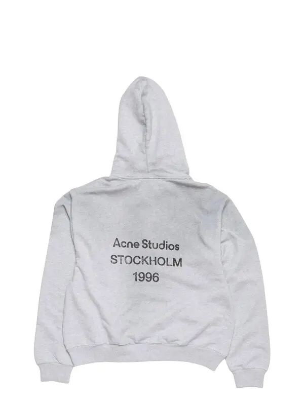 Acne Studios Logo Hoodie - Light Grey