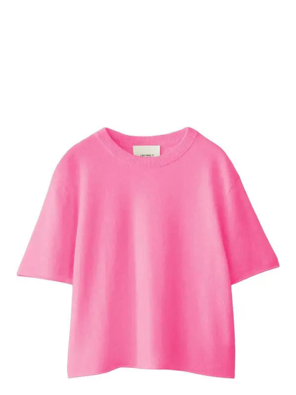 LISA YANG Cila Cashmere T-shirt - Pink