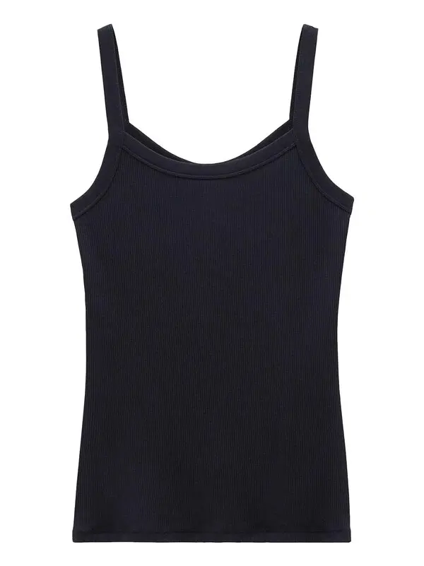 Filippa K Fine Rib Singlet - Black