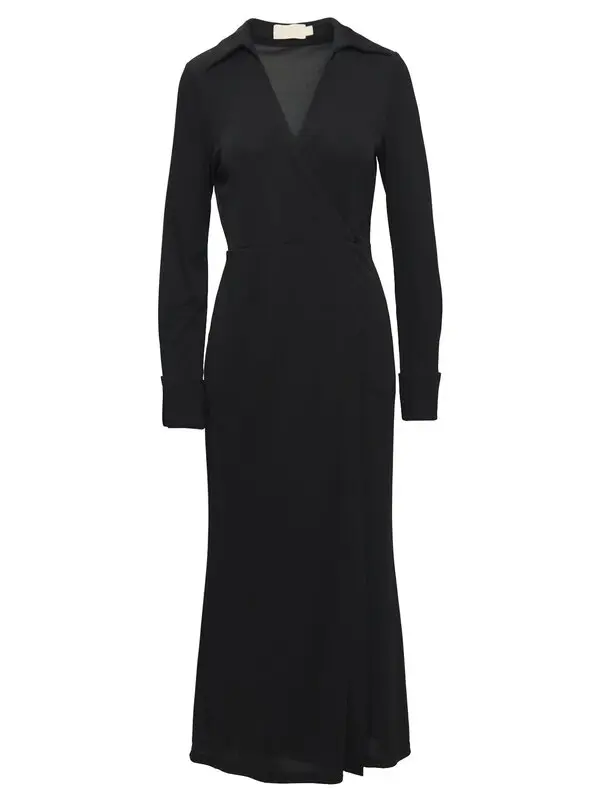 WAKAKUU Marais Wrap Dress - Black