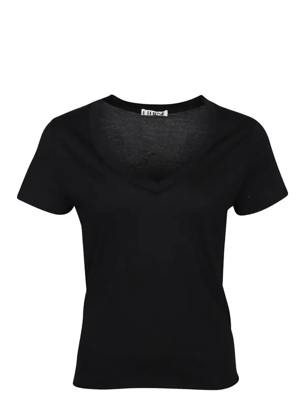 Eterne V-neck T-shirt - Black