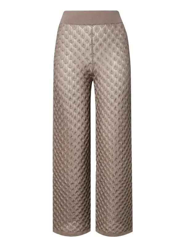 MALINA Alissa Knitted Pants - Taupe
