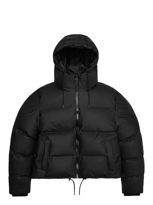 Rains Alta Short Puffer Jacket - Black