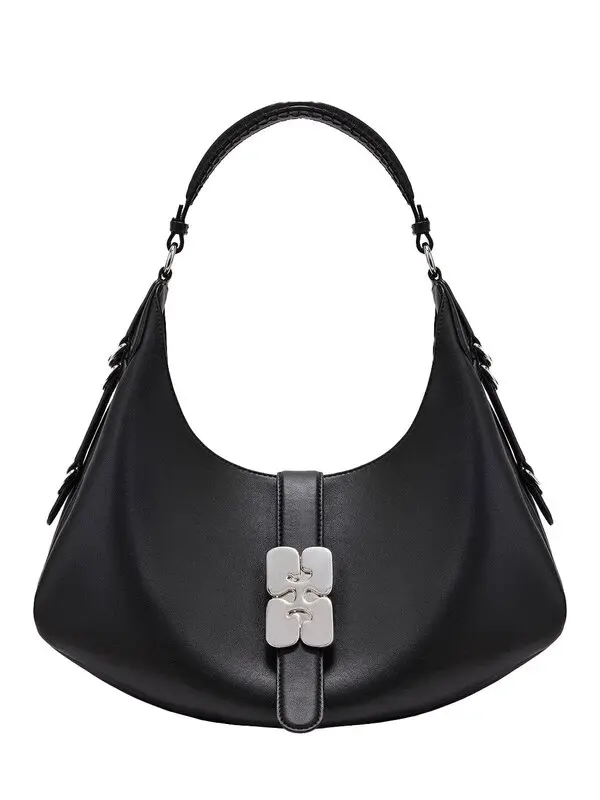 GANNI Kat Small Shoulder Bag - Black