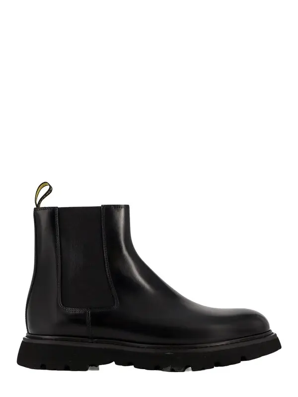 DOUCAL'S Leather Chelsea Boots - Black
