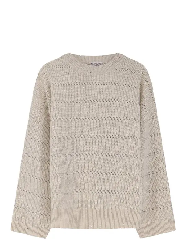 Brunello Cucinelli Cashmere And Wool Sweater - White