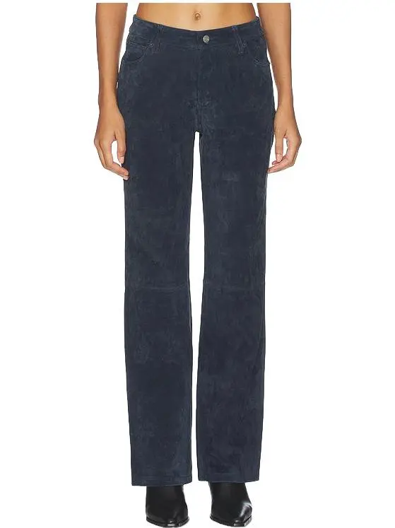 Still Here Everyday Straight Trousers - Navy