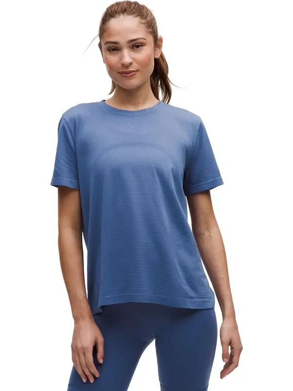 Lululemon Swiftly Relaxed Short-sleeve Shirt - Brilliant Blue/brilliant Blue