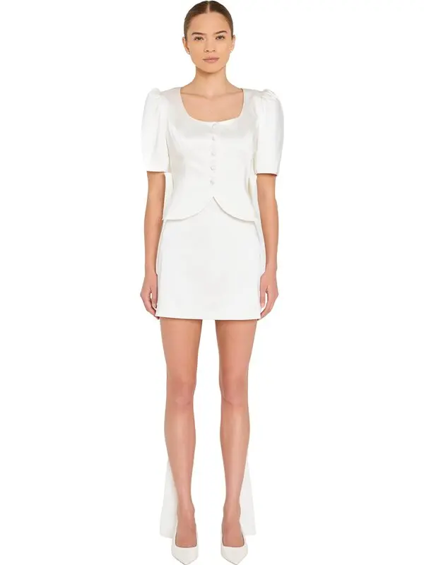 Amanda Uprichard Phoebe Mini Dress - Ivory