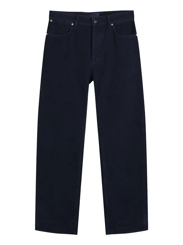 Stone Island Indigo Micro Corduroy Straight Jeans - Blue Rinsed