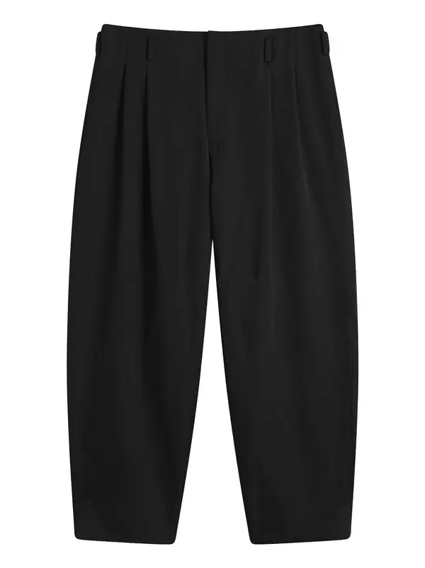 Comme Des Garçons Wool Straight Leg Trousers - Black