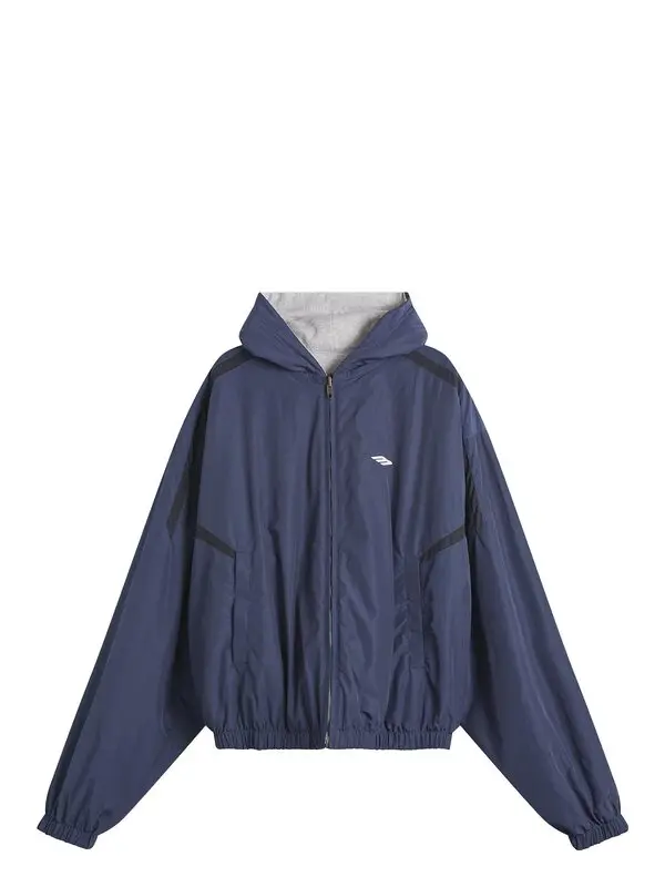 Balenciaga Techno Cotton Poplin Reversible Jacket - Marine Blue