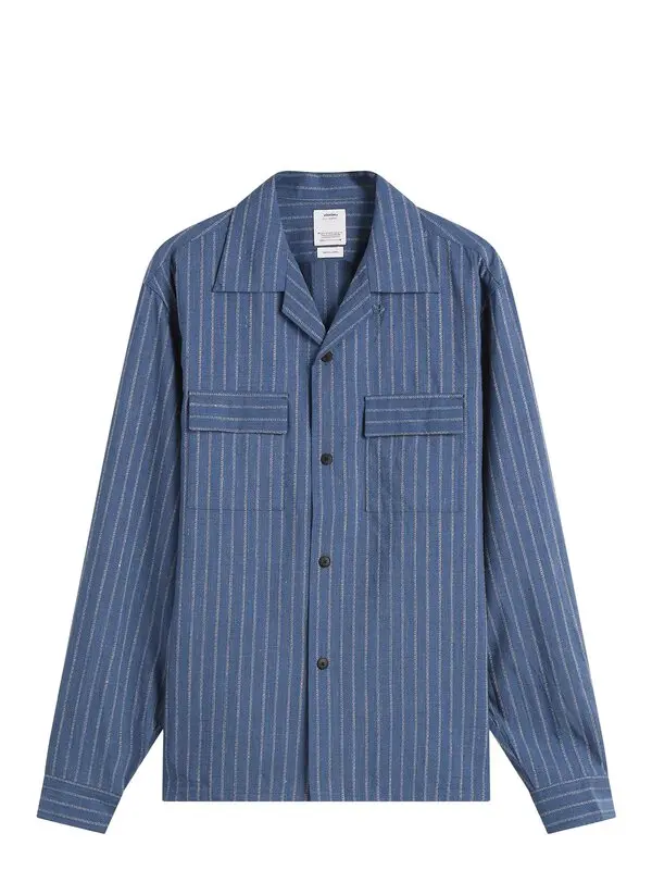 Visvim Keesey Stripe Shirt - Navy