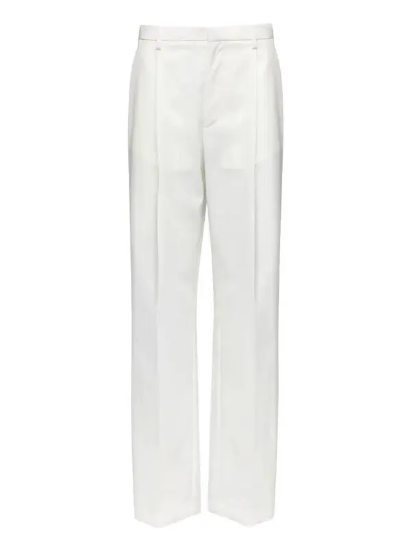 MAISON MARGIELA Pleated Tailored Trousers - White
