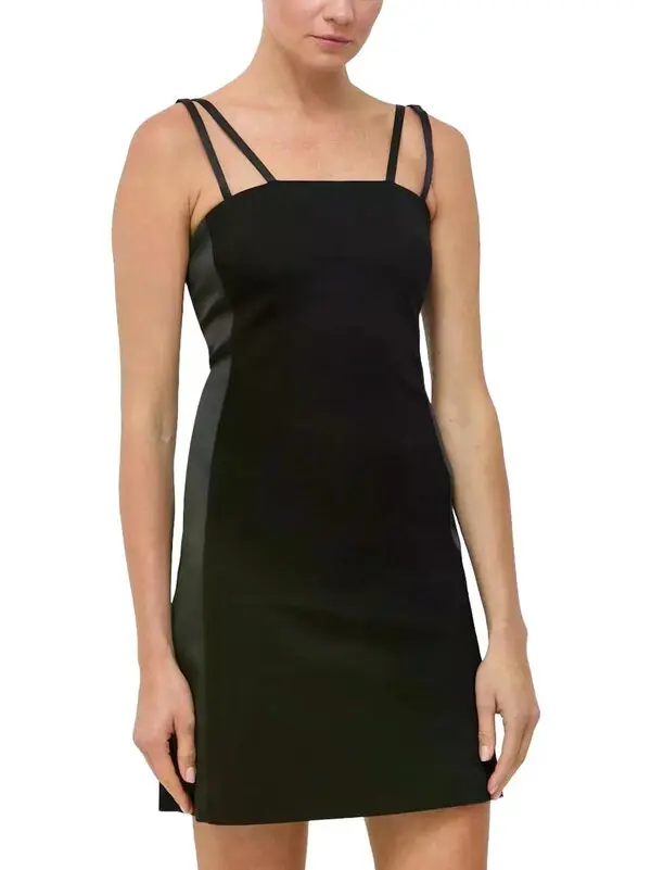 Karl Lagerfeld Panel Strap Dress - Black