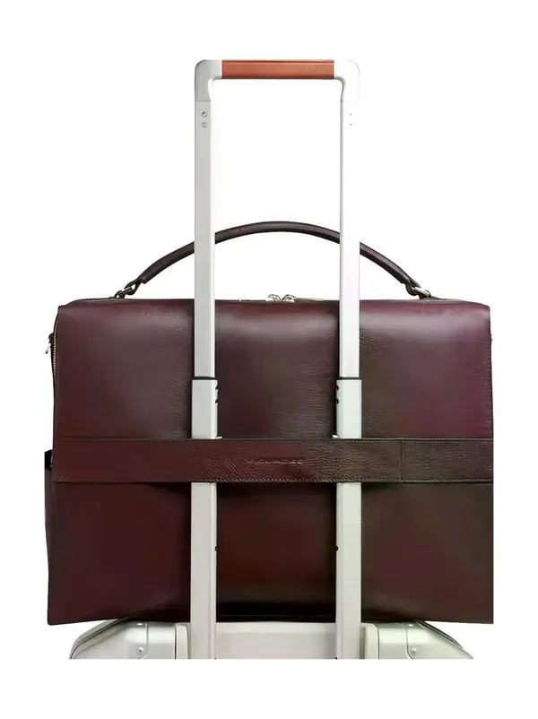 PIQUADRO Leather Laptop Bag - Brown