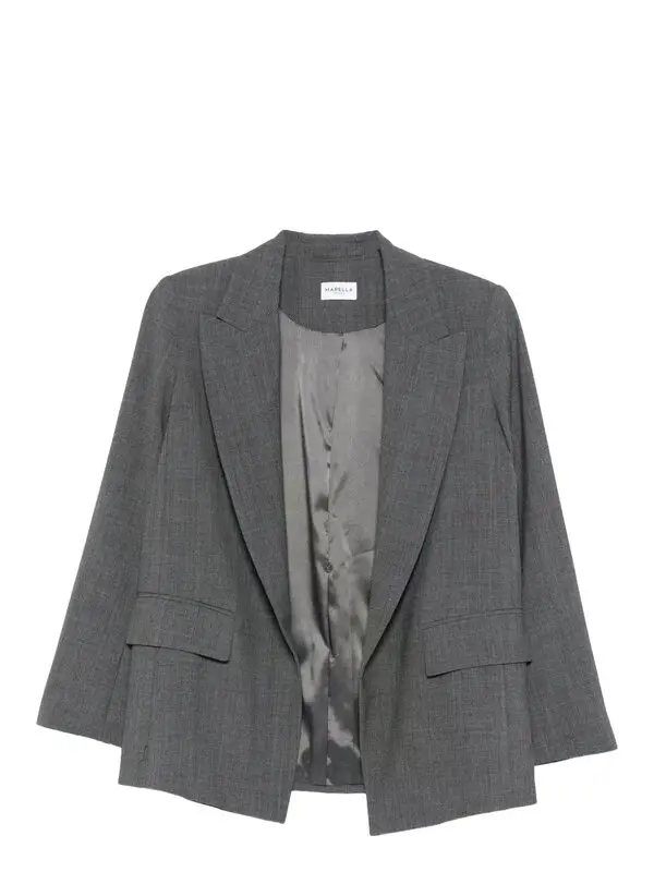 Marella Open-front Blazer - Grey