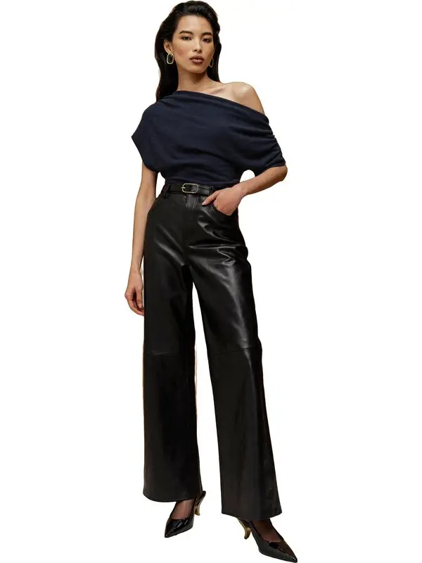 REFORMATION Iris Knit Top - Blue