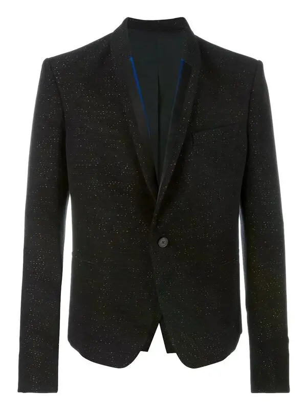 HAIDER ACKERMANN Glitter Effect Boxy Blazer - Black