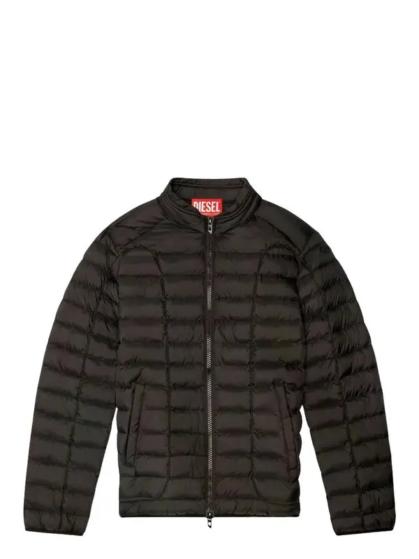 DIESEL® Zip-up Padded Jacket - Black