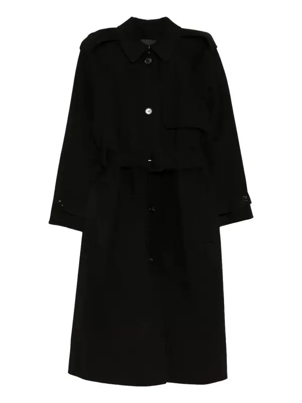 Theory Single-breasted Trench Coat - Black
