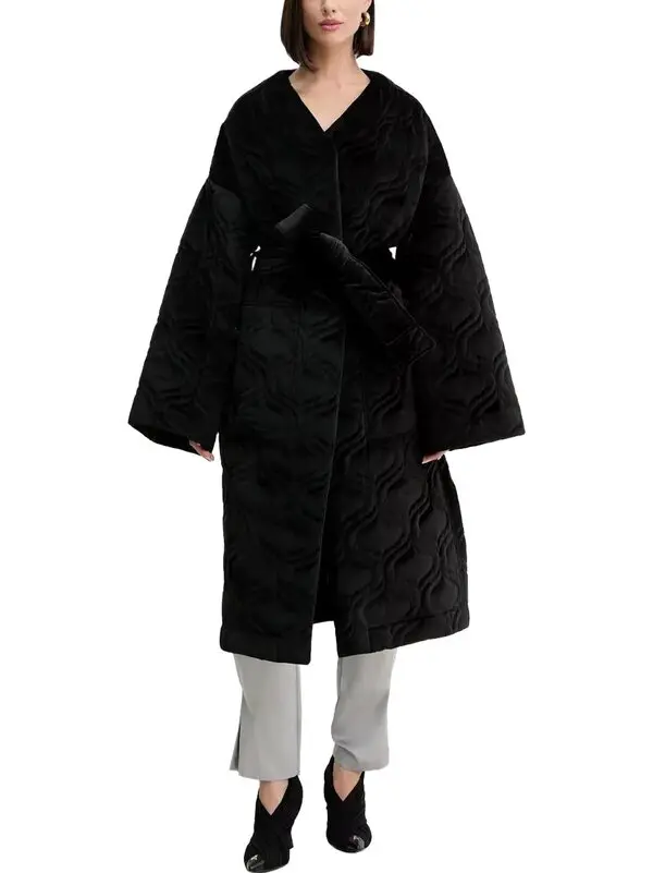 Charo Ruiz Ibiza Belted Coat - Black
