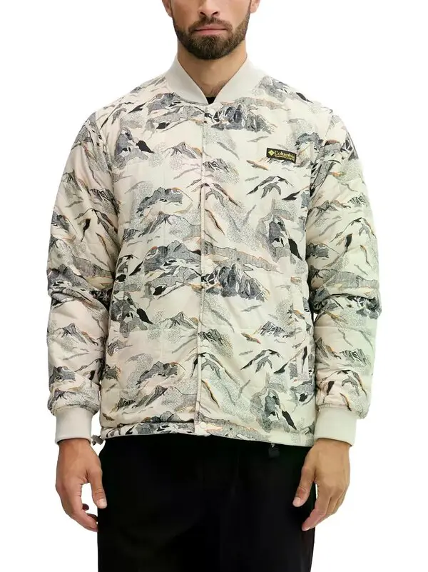 Columbia Graphic-print Long-sleeve Jacket - Neutrals