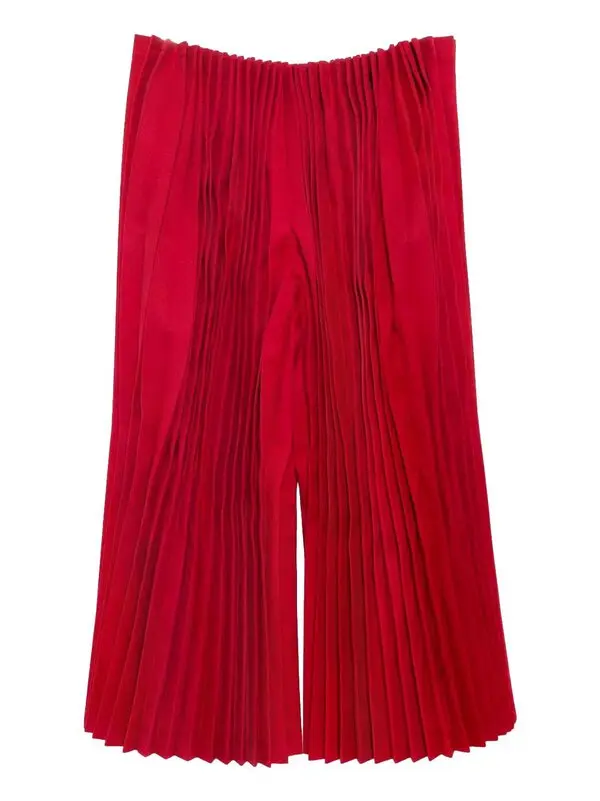 Comme Des Garçons Pleated Trousers - Red