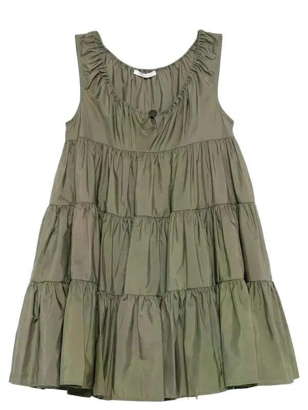 Cecilie Bahnsen Aino Tiered Dress - Green