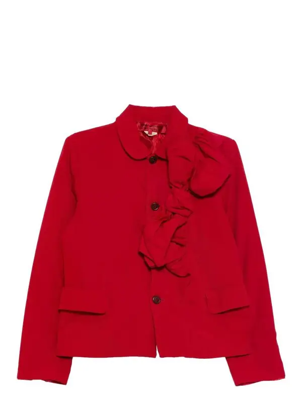 Comme Des Garçons Ruffled Jacket - Red