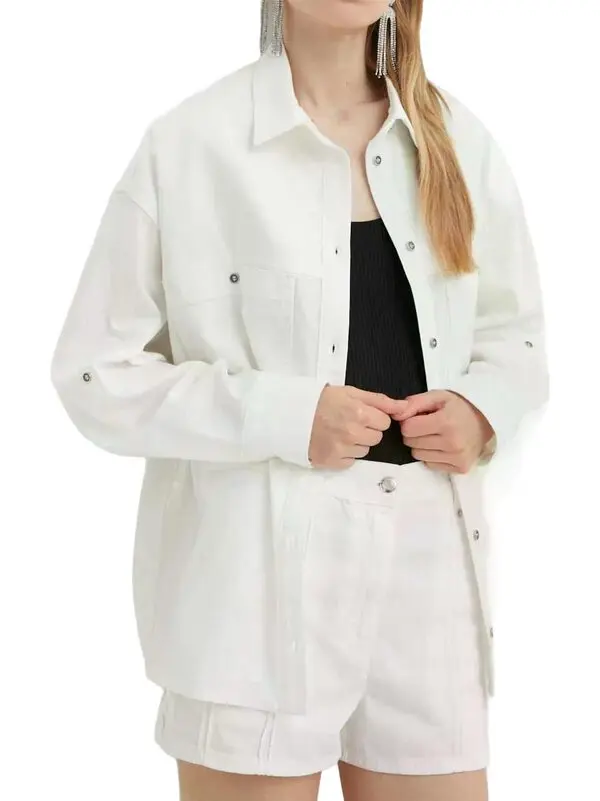 IRO PARIS Buttoned Point Collar Shirt - White