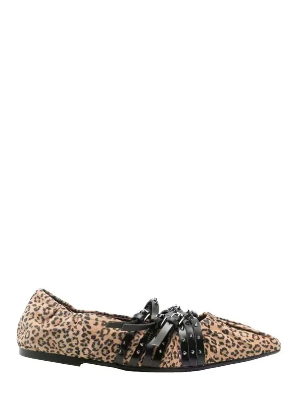Ash Brenda Animal-print Ballet Flats - Neutrals
