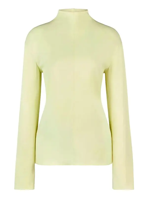 TOD'S High-neck Long-sleeve Top - Yellow