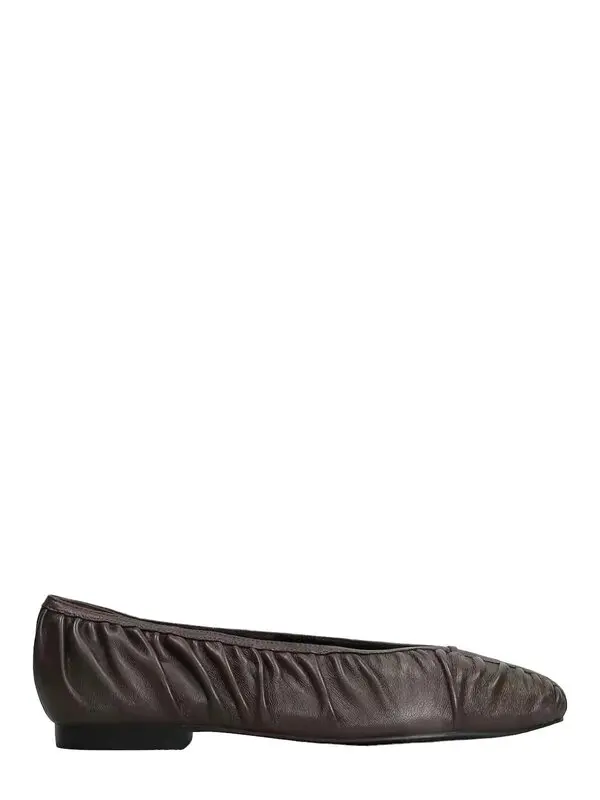 BIBI LOU Ruched Ballerina Flats - Brown