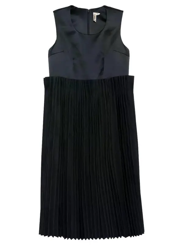 Comme Des Garçons Pleated Dress - Blue