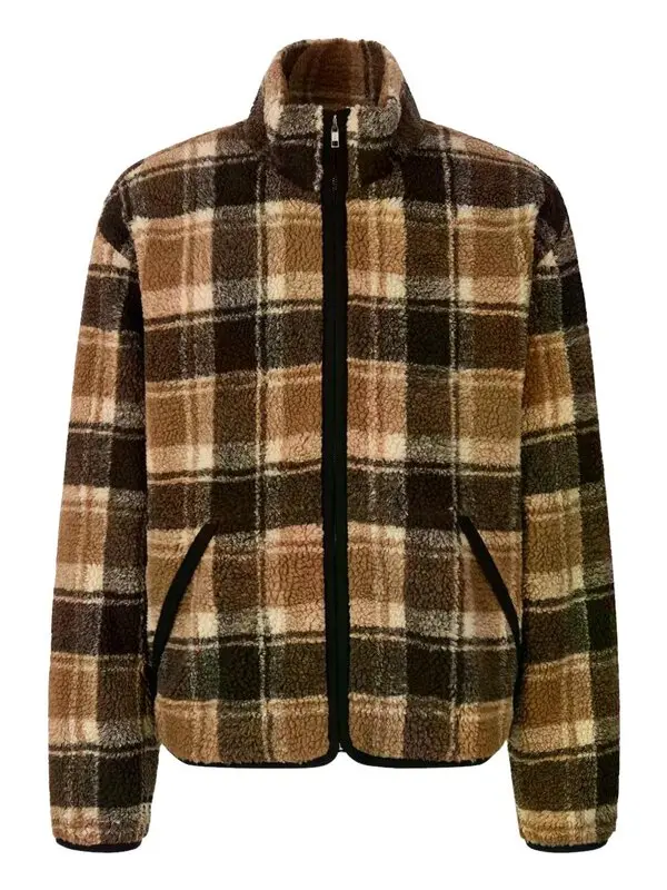 STUDIO TOMBOY Checked-pattern Jacket - Brown