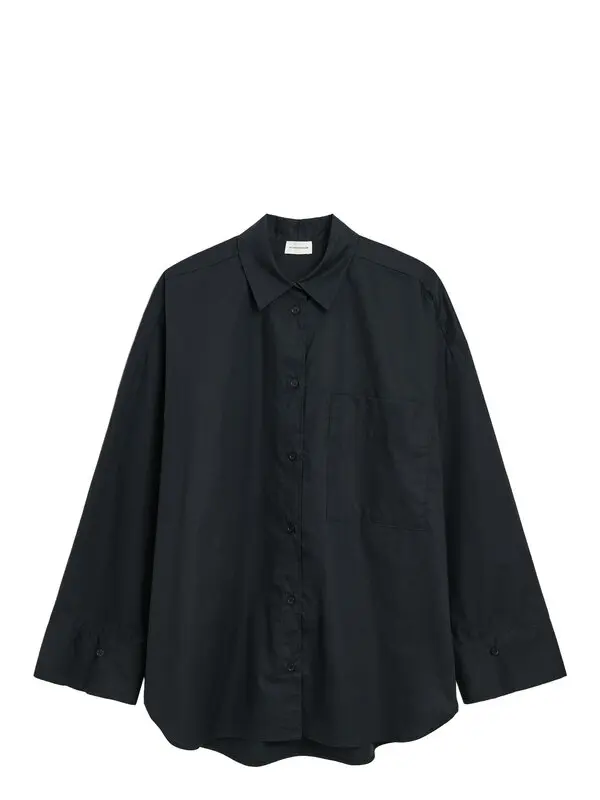 BY MALENE BIRGER Derris Organic Cotton Shirt - Black