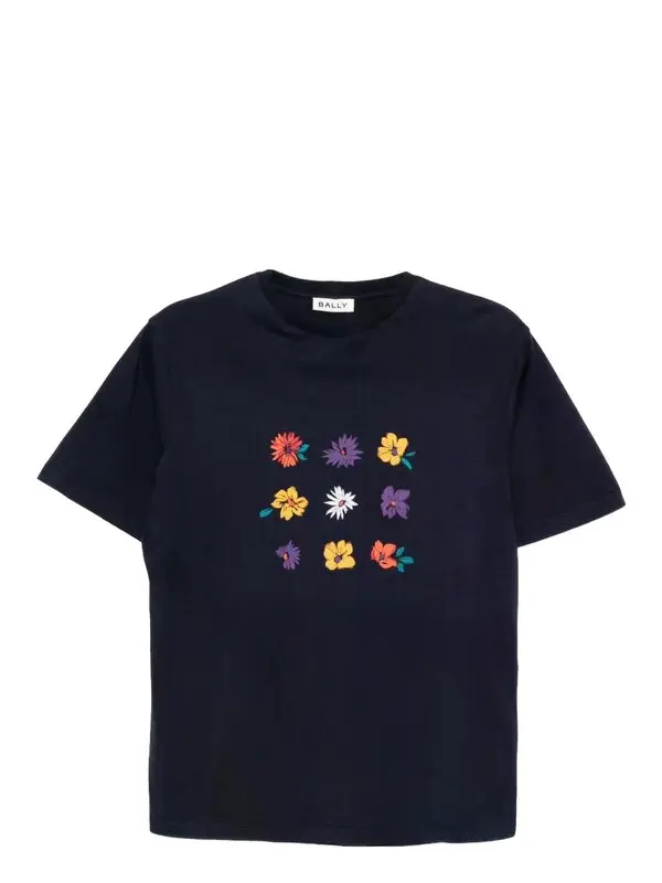 Bally Printed Cotton T-shirt - Blue