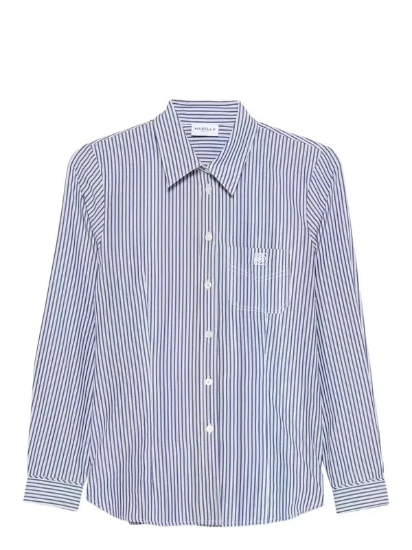 Marella Apice Striped Shirt - Blue