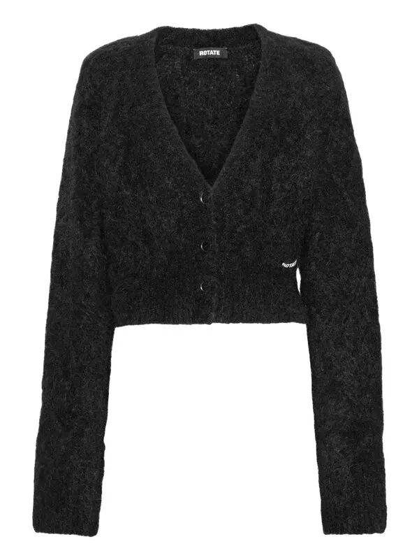 ROTATE BY BIRGER CHRISTENSEN V-neck Cardigan - Black