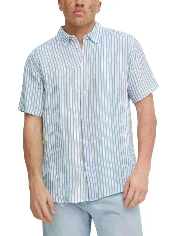 LES DEUX Striped-pattern Shirt - Blue