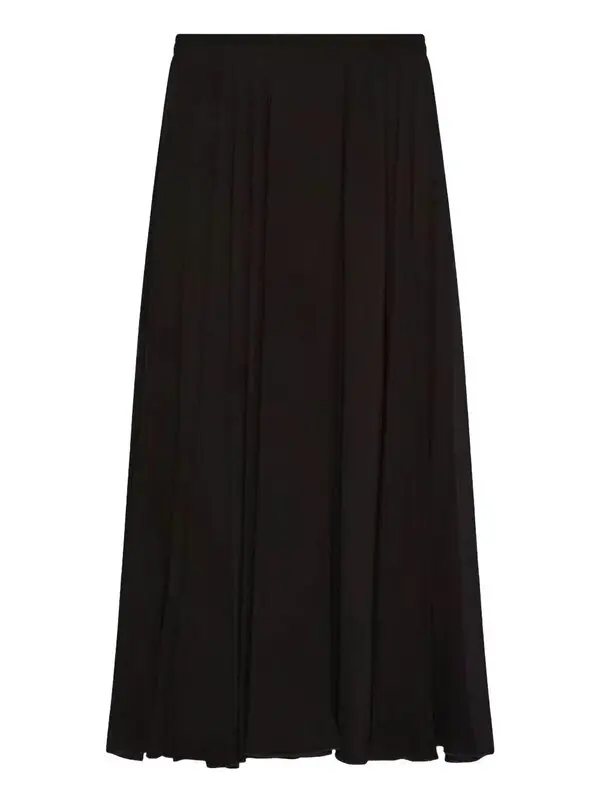 Marella Pleated Maxi Skirt - Black