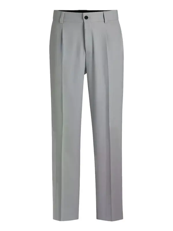 Hugo Boss Pleated Trousers - Grey