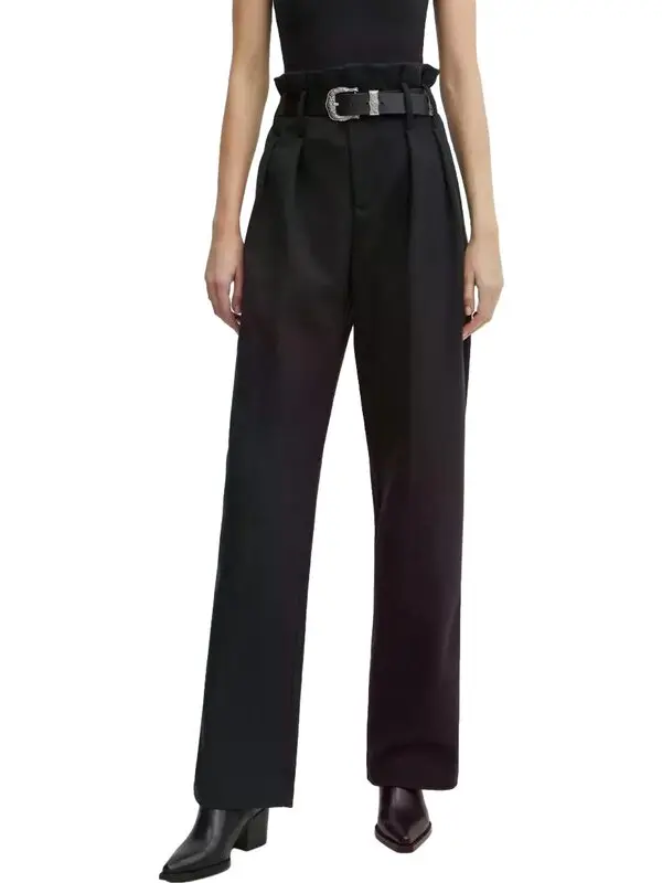 IRO PARIS Kotel Belt-loops Trousers - Black