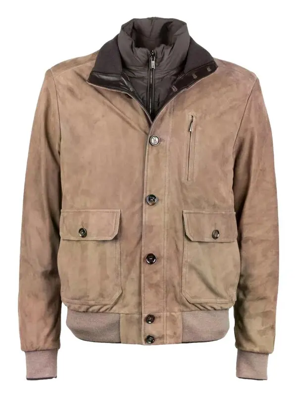 MOORER Button-fastening Flap-pocket Jacket - Neutrals