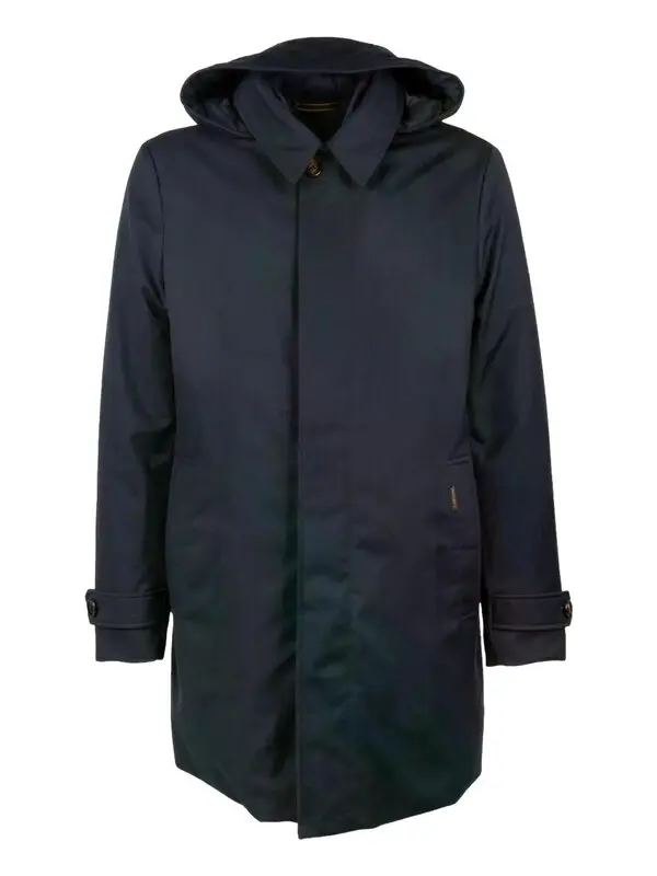 MOORER Hooded Jacket - Blue