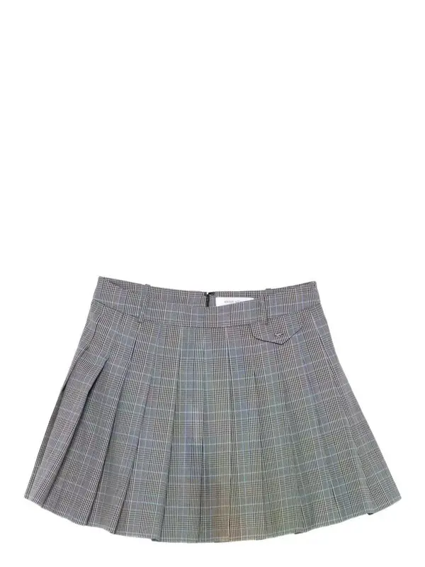 Maison Kitsuné Pleated Mini Skirt - Blue